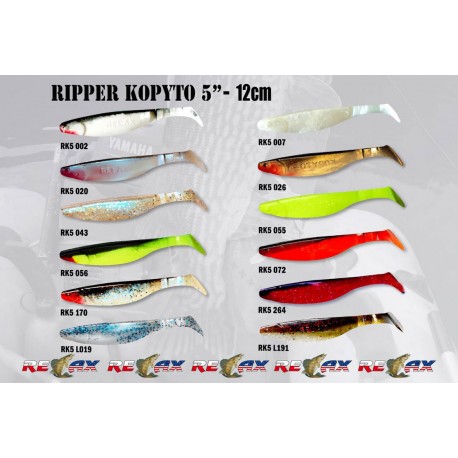 RELAX KOPYTO 5" (12CM) - PAQUETE DE 4 UNIDADES - PESCA LaMARIN